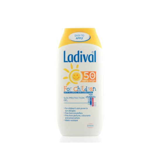 Ladival dečiji gel za kožu sklonu alergijama bez emulgatora SPF50+ 200 ml