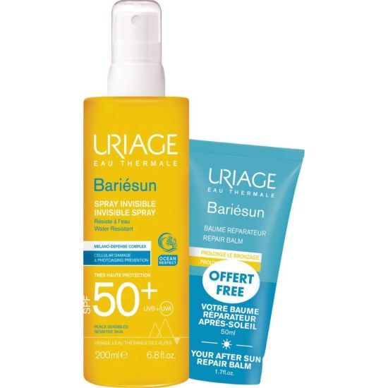 Uriage Bariesun SPF 50+ sprej, 200 ml + Balzam posle sunčanja, 50 ml Gratis