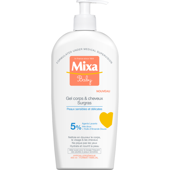 Mixa Baby Gel za kupanje bez sapuna za kosu i telo 400ml