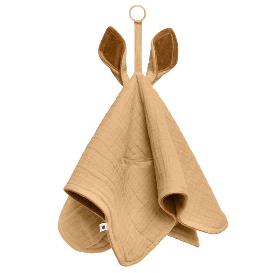 Bibs mazilica za bebe desert sand muslin/caramel plush