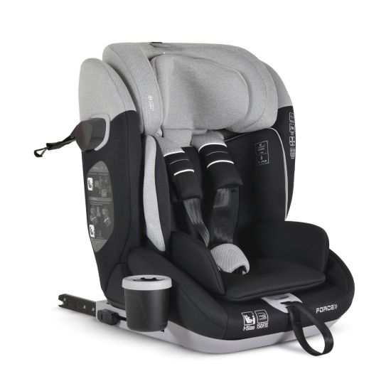 Cangaroo Force i-Size Isofix auto sedište za decu 76-150cm - Grey