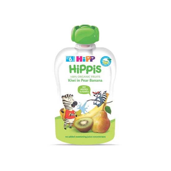 Hipp pouch kivi, kruška, banana 100g