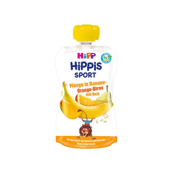 Hipp pouch sport-banana, pomorandža, kruška sa pirinčanim brašnom 120g