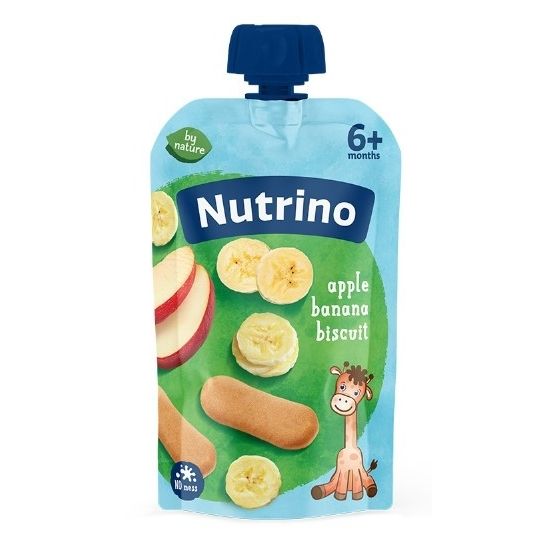 Nutrino Voćni pire - Jabuka, Banana sa Keksom 100g