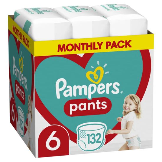 Pampers Pants Monthly Pack Pelene gačice S6 15+kg 132 komada