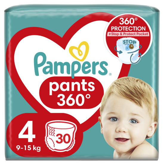 Pampers Pants VP pelene gaćice, veličina 4 (9-15 kg), 30 komada