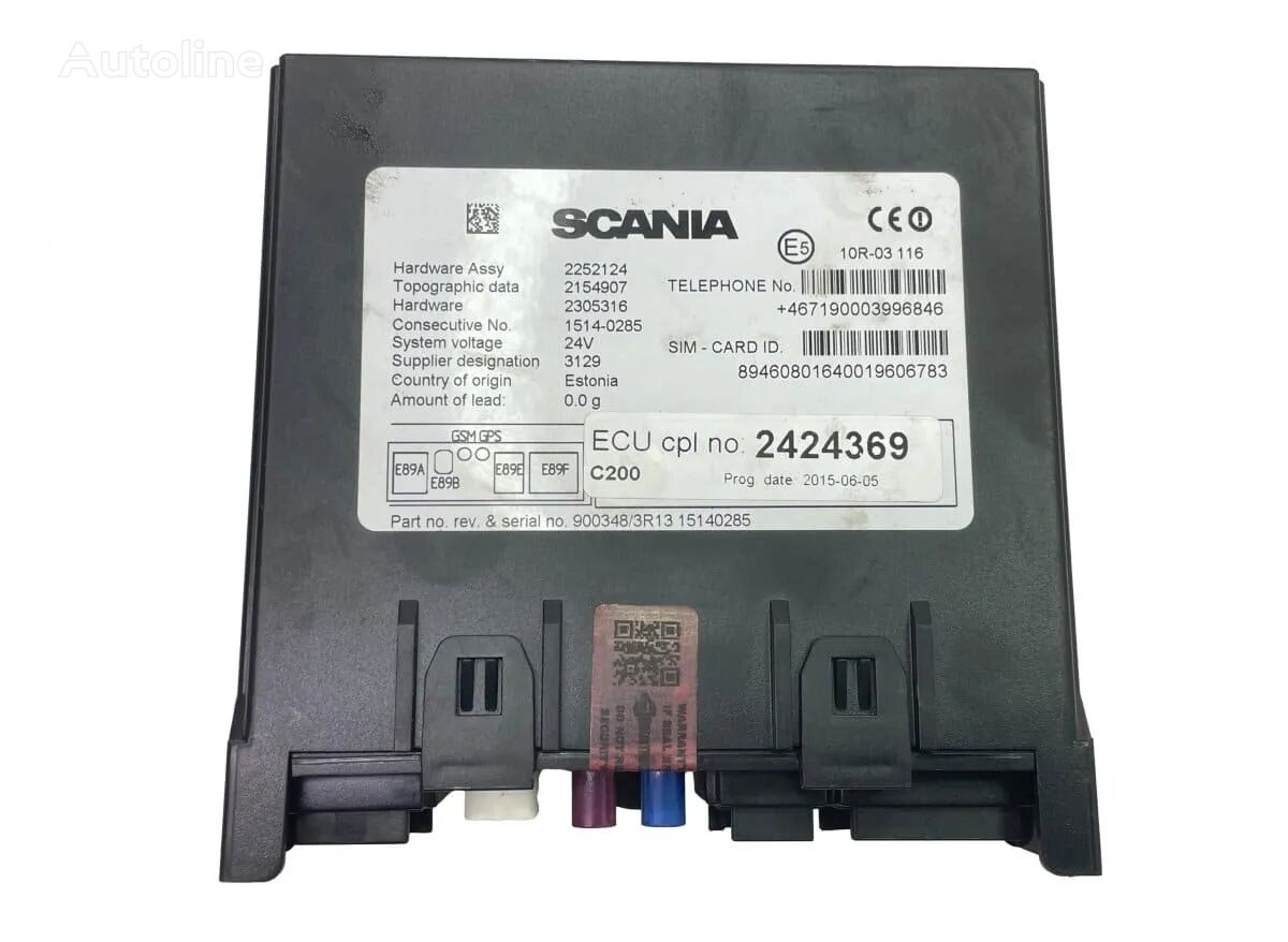 Unitate de Control RTC upravljačka jedinica za Scania ECU 2424369 (10R-03 116, 24V, GSM/GPS, Estonia) kamiona