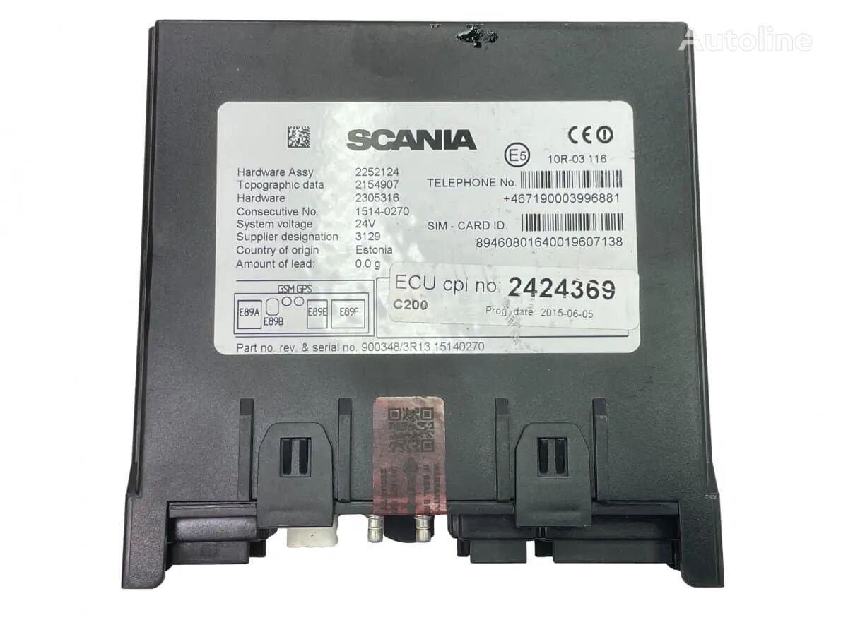 Unitate de Control ECU 24V Estonia upravljačka jedinica za Scania CPL No. 2424369 kamiona