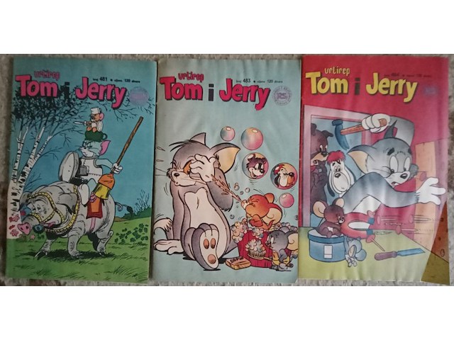 Tom i Jerry (Vjesnik) brojevi  481, 483, 484