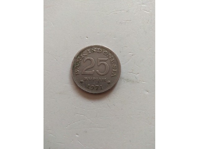 25 rupija Indonezija ,  1971.