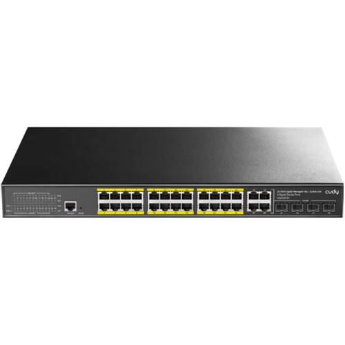 Cudy 24-GbE PoE L2 Managed Switch with 4 Gigabit Combo Ports | GS2028PS4-400W