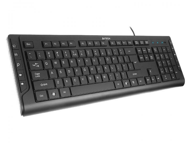 A4 TECH KD-600 X-SLIM MULTIMEDIA USB YU CRNA TASTATURA