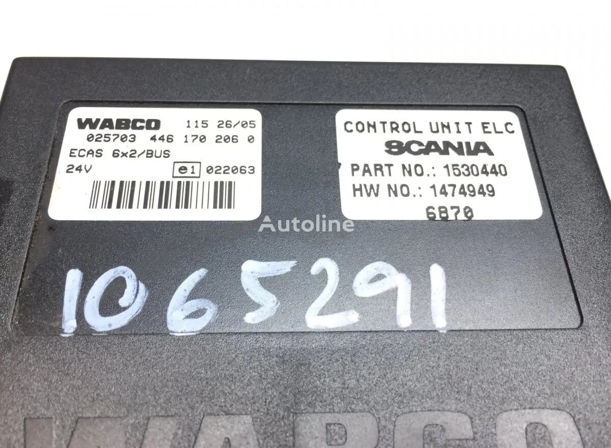 WABCO Unitate de Control upravljačka jedinica za ELC SCANIA WABCO ECAS 6×2/BUS 24V Part No: 1530440 kamiona