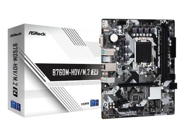 Matična ploča ASROCK B760M-HDVM.2 D4LGA1700' ( '90-MXBL40-A0UAYZ' )