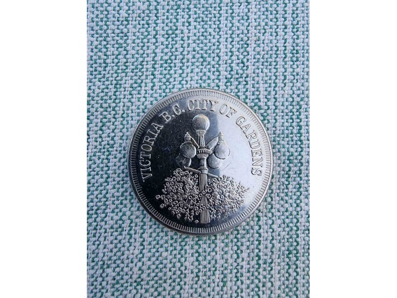 Victoria B.C. city of gardens 1 dollar 1981