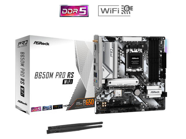 Matična ploča ASROCK B650M PRO RS WIFIAM5' ( '90-MXBLZ0-A0UAYZ' )