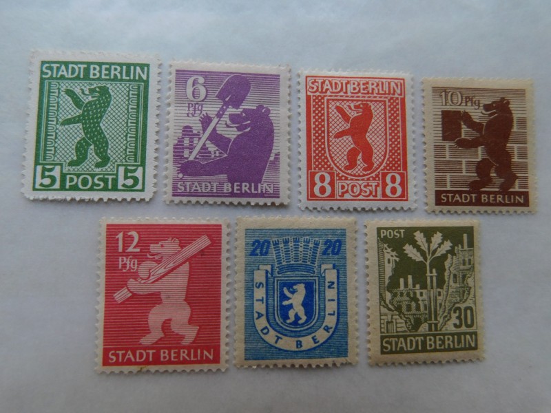 BERLIN UND BRANDENBURG 1945 KOMPLET ČISTA SERIJA