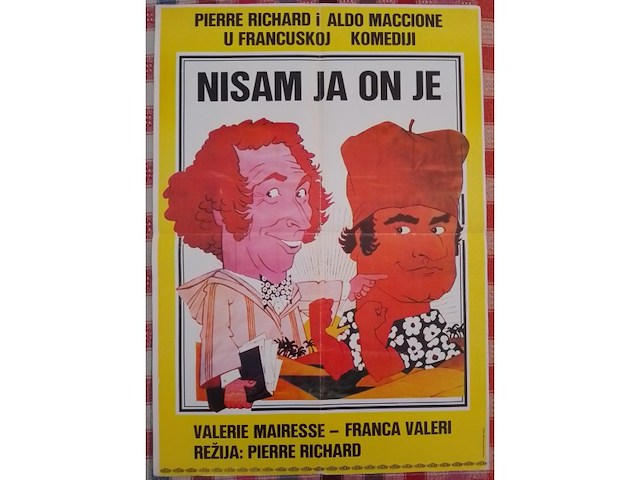 plakat NISAM JA ON JE