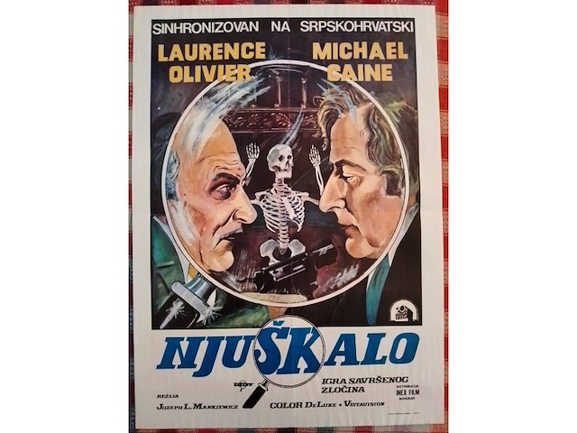 plakat NJUŠKALO (Michael Caine)