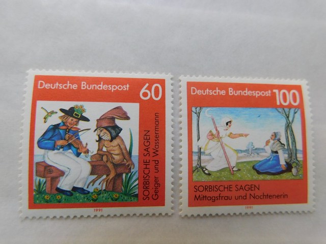 DEUTSCHE BUNDESPOST 1991 KOMPLET ČISTA SERIJA