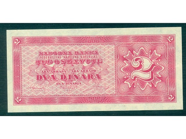 2 dinara 1950 - INFORMBIRO-NEIZDATA-UNC