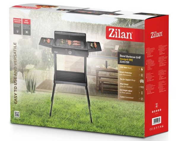 Zilan ZLN3789 Roštilj elektricni, samostojeći Grill 51x37cm, 2400W