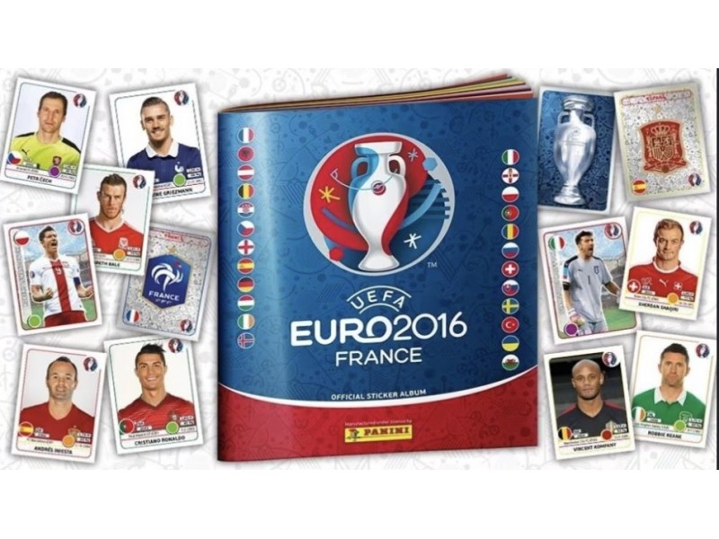 EURO 2016 prazan album sa 70 razlicitih slicica PANINI