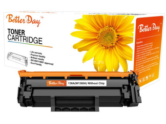 Toner BetterDay 136A, W1360A M211/M236 zam. kaseta za HP 1.15k (bez cipa)