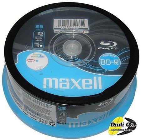 MAXELL BD-R 4X 25GB 25S PRINTABLE