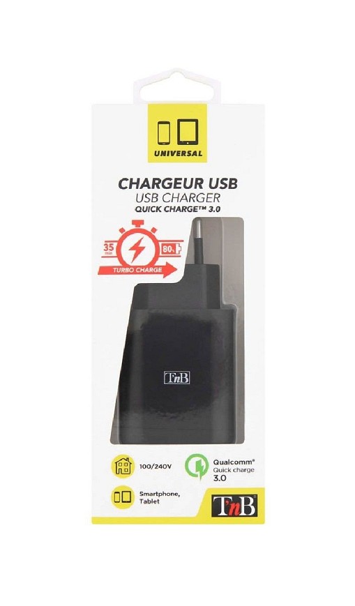 TNB Zidni punjač CHQC3 3.0 QC USB