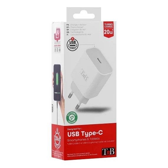 TNB CHPD20W ZIDNI PUNJAC 20W, SA USB-C KONEKTOROM