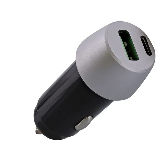 TNB CACSILVER2 AUTO PUNJAČ 38W sa kablom USB-C