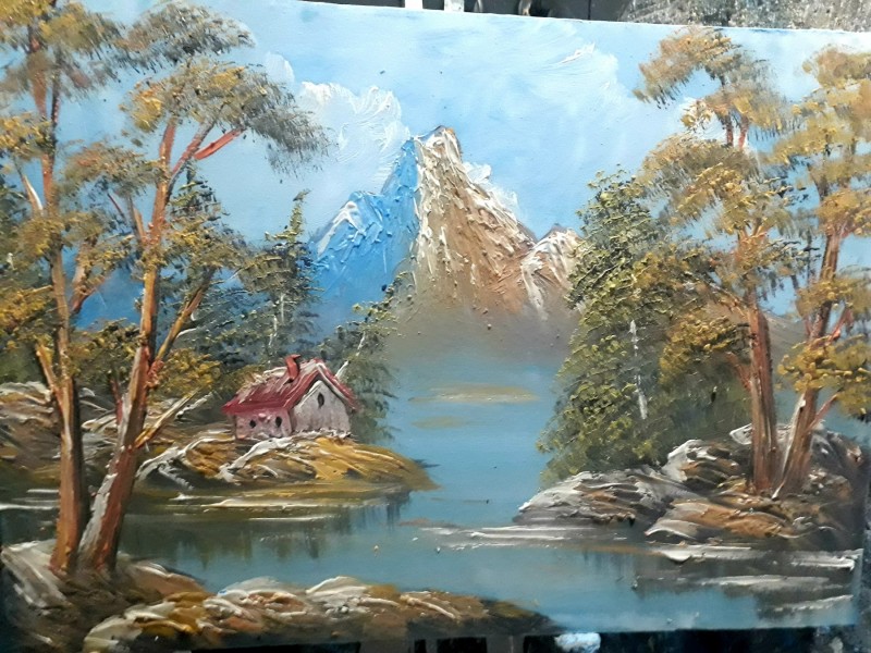 jecaj prirode 70x50cm ulje na platnu