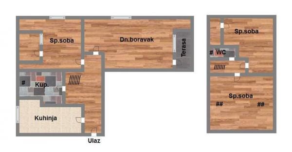 Četvorosoban stan na prodaju, 105m2, 185.030€