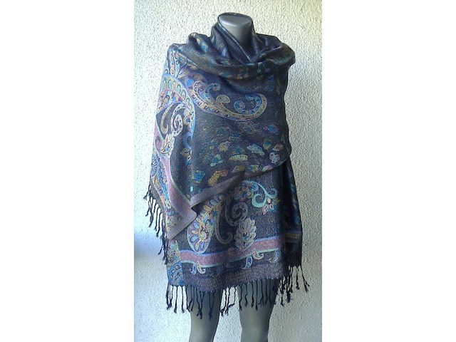 ešarpa duga 180x68 cm PASHMINA