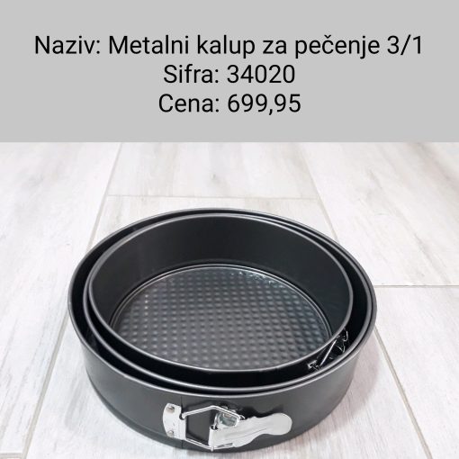 Metalni Kalupi Za Pečenje 3/1 TP12