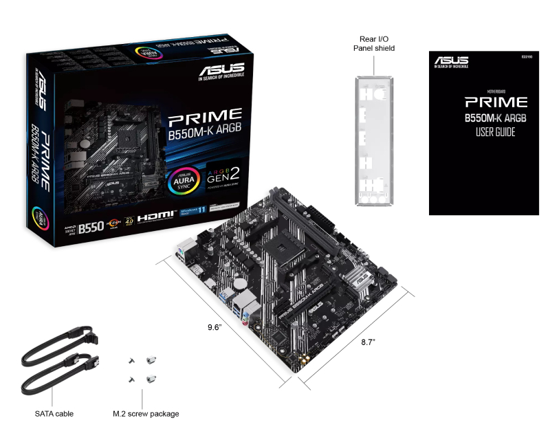 ASUS PRIME B550M-K ARGB matična ploča