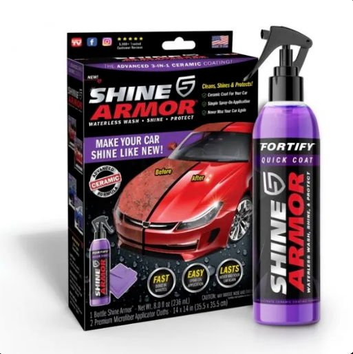 Shine Armor – Sprej za pranje, poliranje i sjaj auta