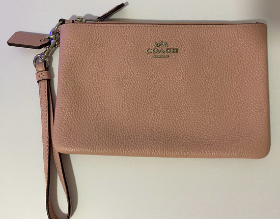 Coach wristlet original puder roze