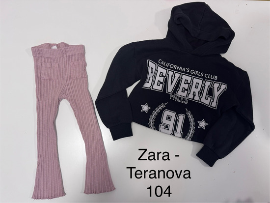 Zara helanke i Teranova crop top 98-104