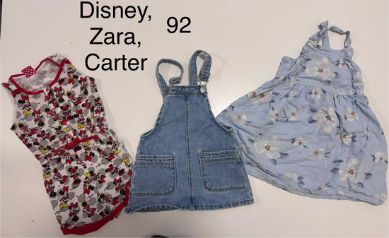 Disney kombinezon, Zara haljina, Carter haljina 92