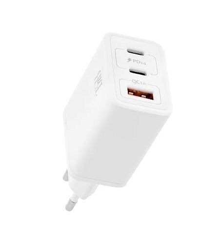 TNB CHGAN65W Zidni punjač 65W, USB-C X 2 + USB-A QC 3.0