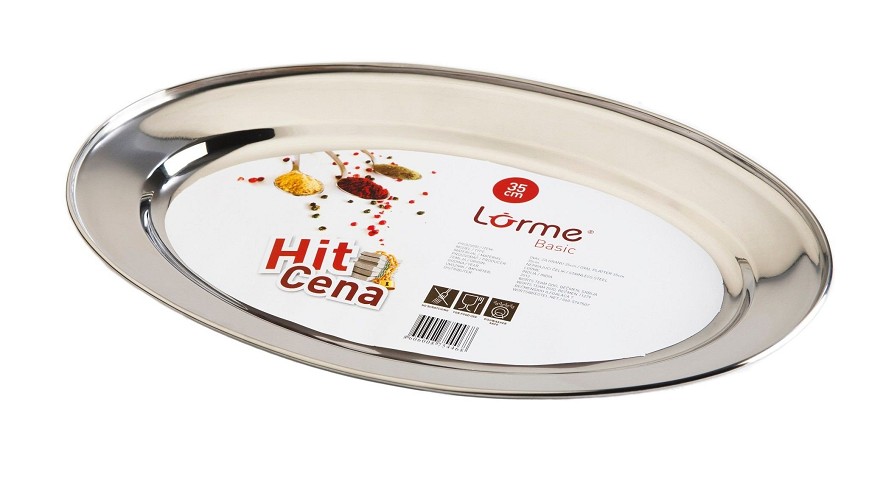 LORME BASIC Inox oval za hranu 35CM