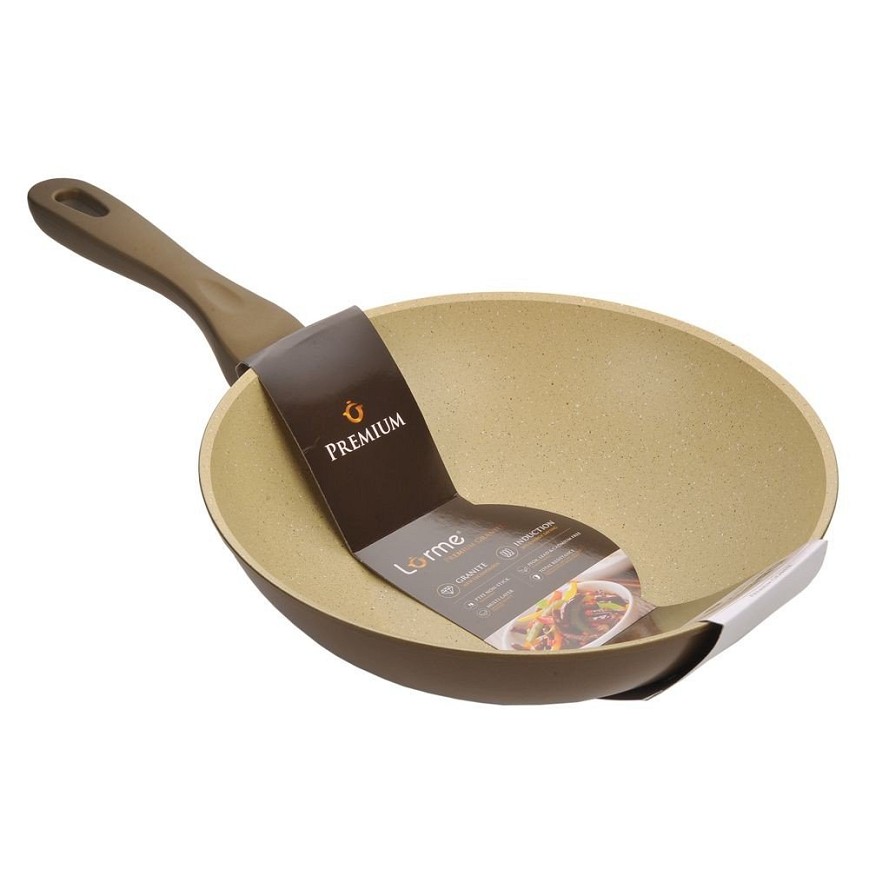 LORME Premium granit tiganj wok 28CM