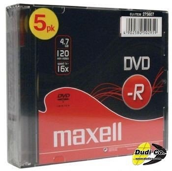 Maxell dvd-r 4.7gb 16x slim