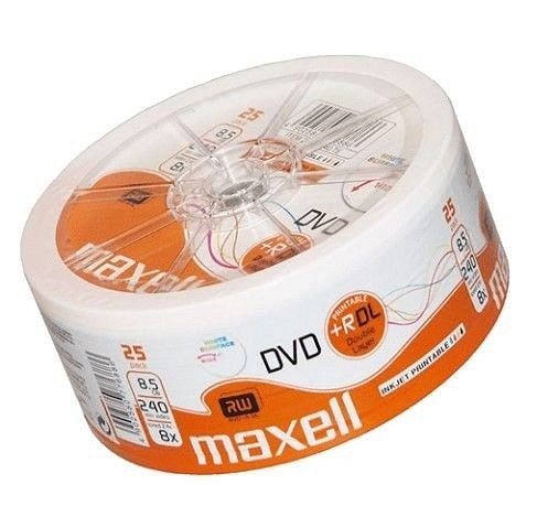 MAXELL DVD+R 8.5GB DUAL LAYER ECONOMIC 25S PRINTABLE