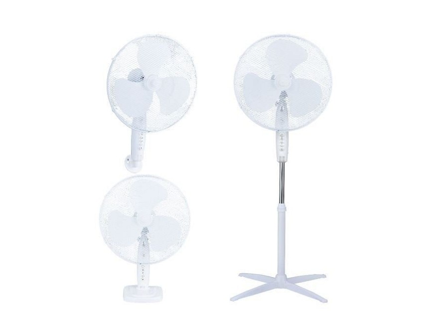 GSC BELI KURELI Ventilator 3U1, PODNI, ZIDNI I STONI, PREČNIK 43CM, 45W