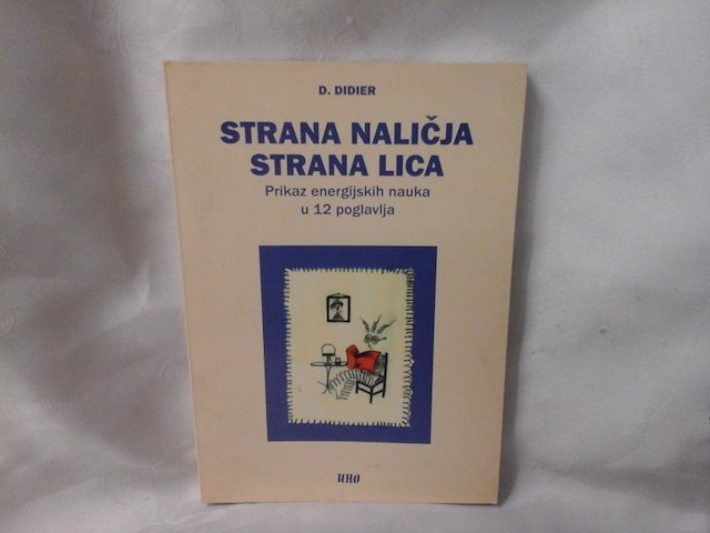 Strana naličja strana lica Didier prikaz energijskih