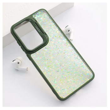 Maska Crystal Dots za Samsung S24 FE/ S721B zelena