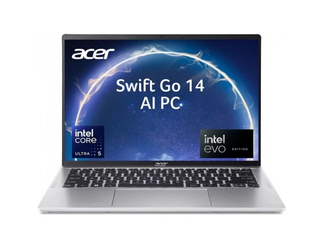 Acer Swift Go SFG14-72-57FE laptop Intel® Core™ Ultra 5 125H 14" 2.8K 16GB 1TB SSD Intel® Arc Graphics Win11 srebrni